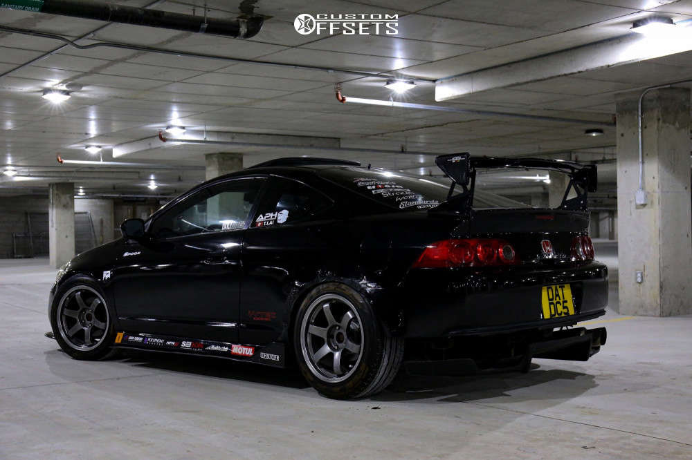2006 Acura RSX with 17x9 35 Rota Grid and 225/50R17 Nitto Nt555 G2 and ...