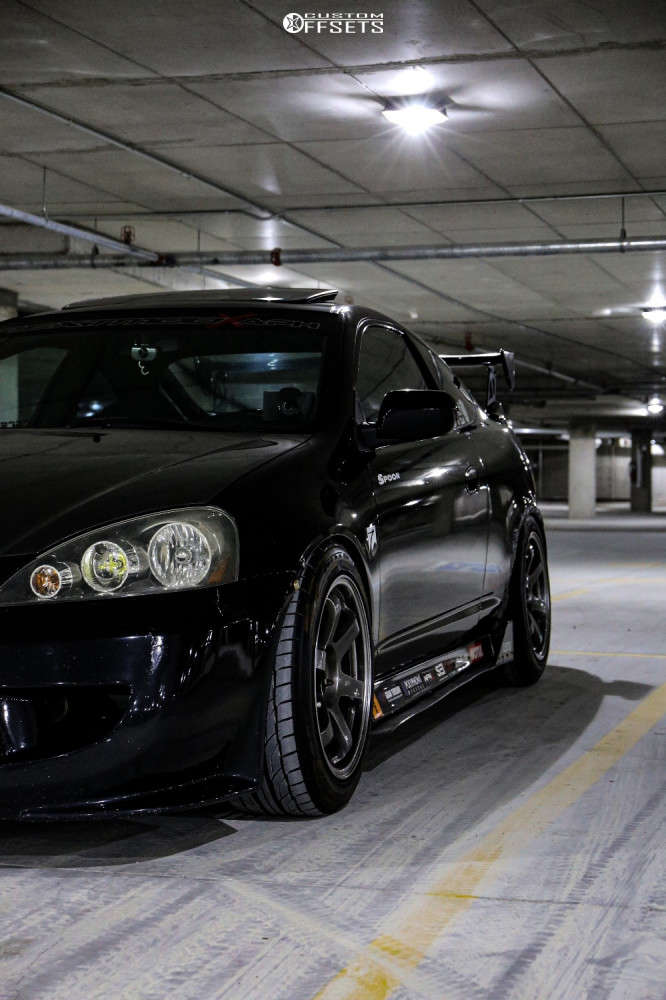 2006 Acura RSX with 17x9 35 Rota Grid and 225/50R17 Nitto Nt555 G2 and ...