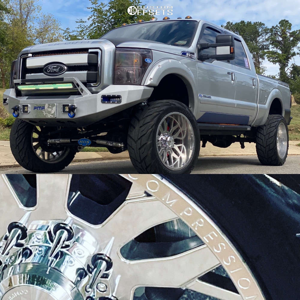 2014 Ford F-250 Super Duty with 24x12 -44 Axe Offroad Ax1.5 and 37/13 ...