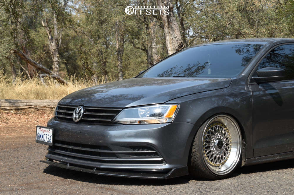 2016 Volkswagen Jetta with 18x9.5 20 JNC Jnc004 and 215/35R18 Accelera ...