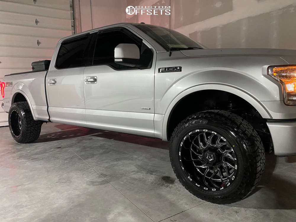 2015 Ford F-150 with 20x12 -44 TIS 544BM and 305/55R20 Falken Wildpeak ...