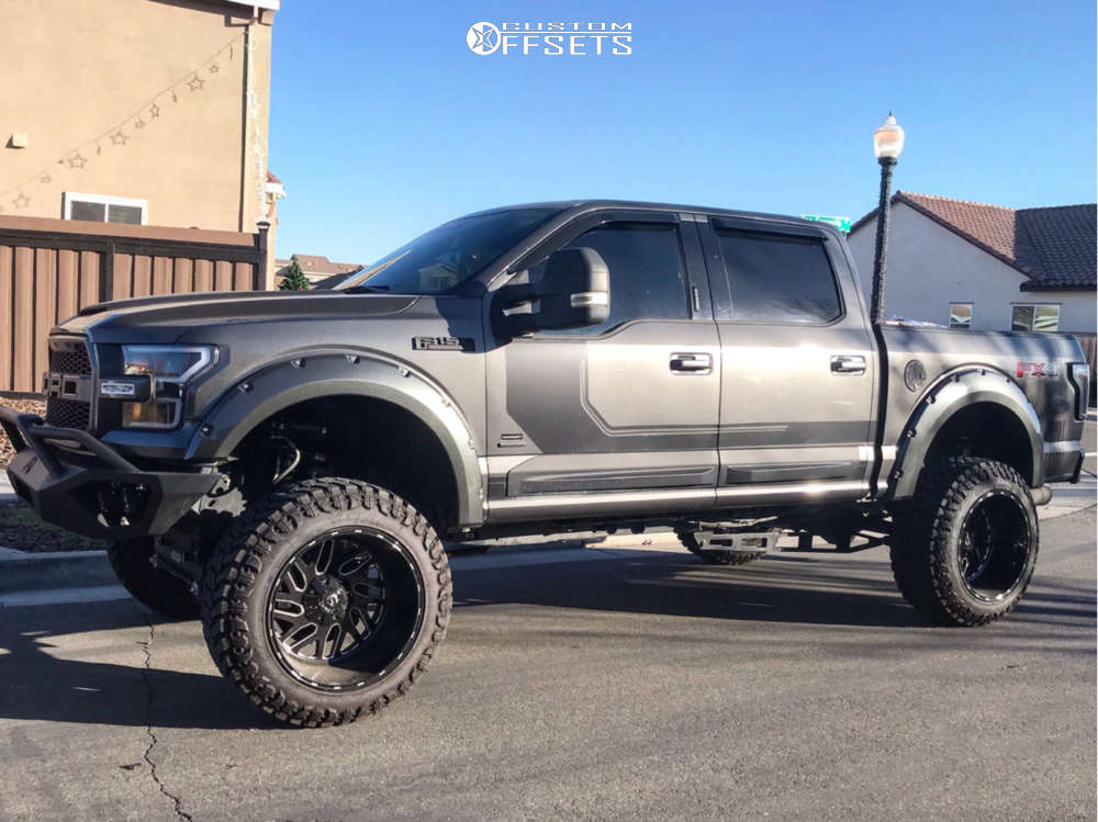 2015 Ford F-150 with 22x14 -75 Fuel Triton D581 and 37/13.5R22 Atturo ...