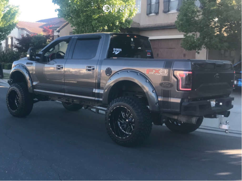 2015 Ford F-150 with 22x14 -75 Fuel Triton D581 and 37/13.5R22 Atturo ...