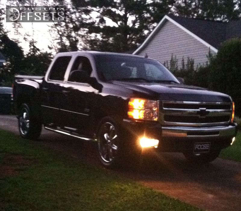 2010 Chevrolet Silverado 1500 with 22x9.5 35 Foose Legend 6 and 305 ...