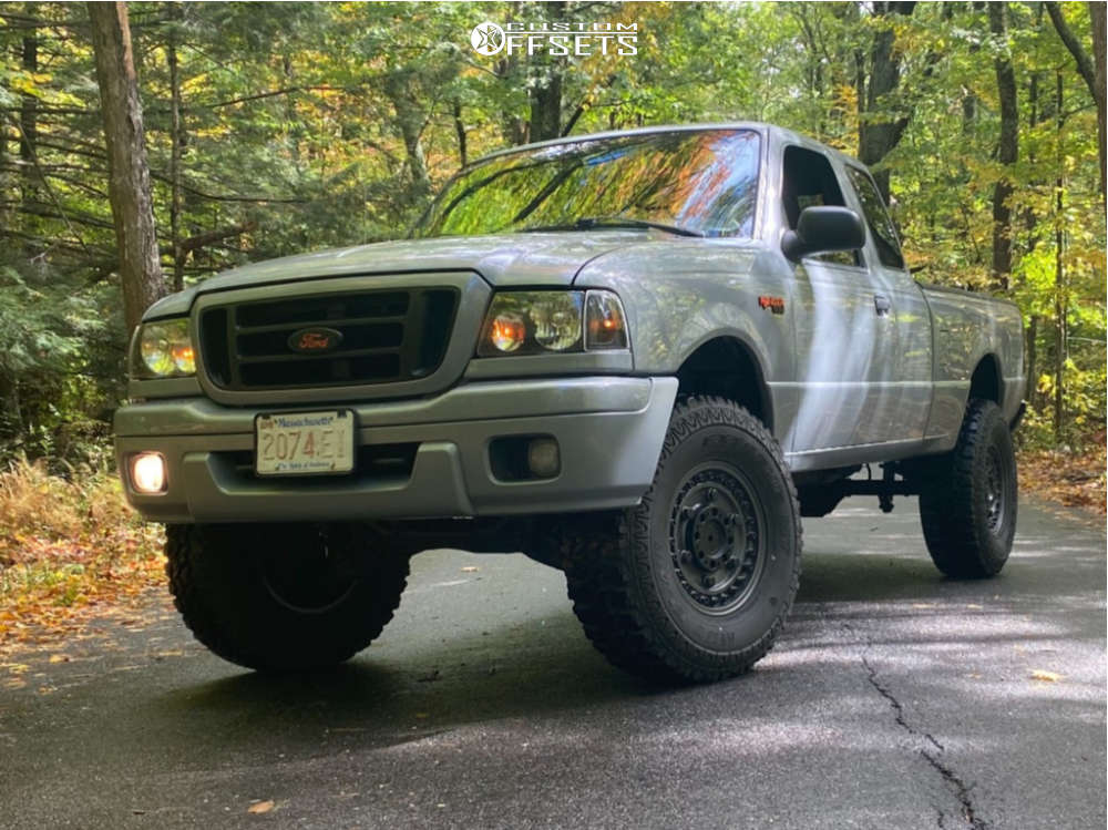 2004 Ford Ranger with 16x12 -0 Black Rhino Armory and 33/12.5R16 ...