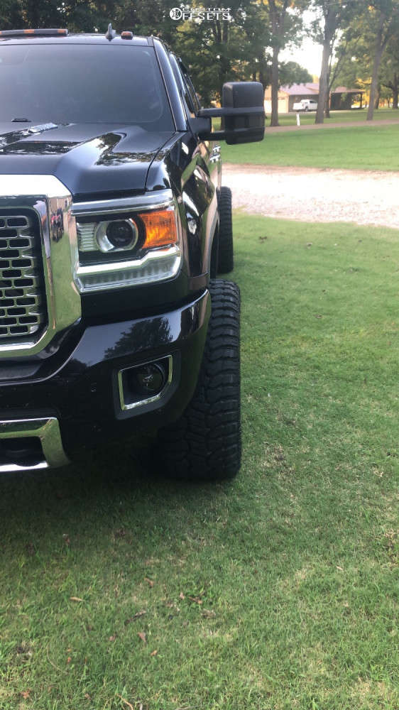 2015 GMC Sierra 3500 HD with 24x12 -44 TIS 544BM and 35/12.5R24 Radar ...