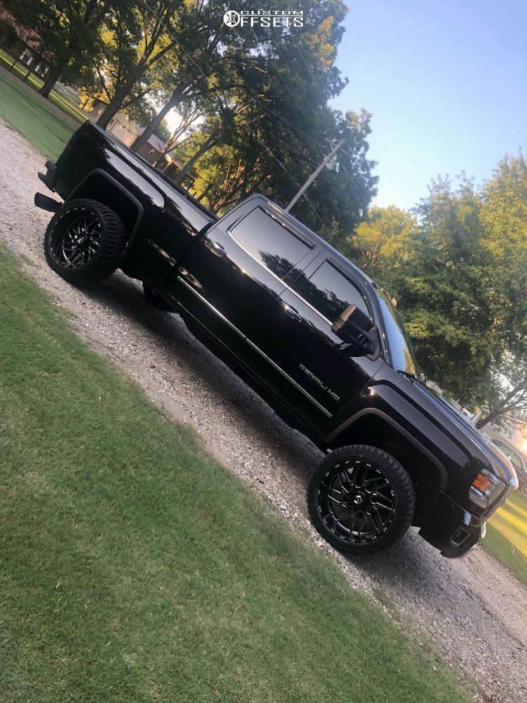 2015 GMC Sierra 3500 HD with 24x12 -44 TIS 544BM and 35/12.5R24 Radar ...