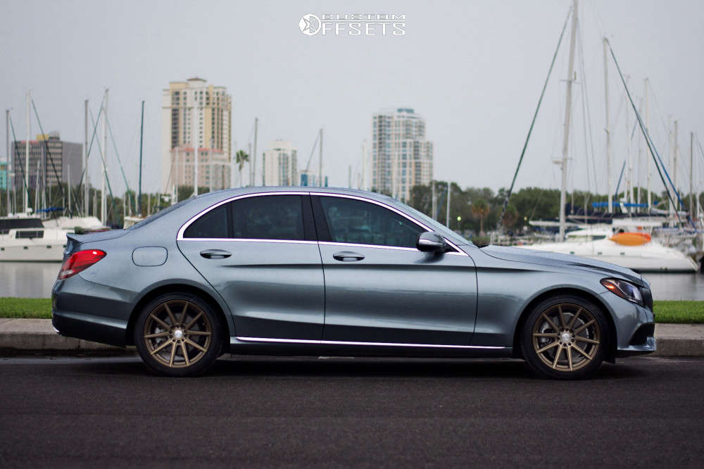 2015 Mercedes-Benz C300 with 18x8.5 45 F1R F27 and 225/45R18 Achilles ...