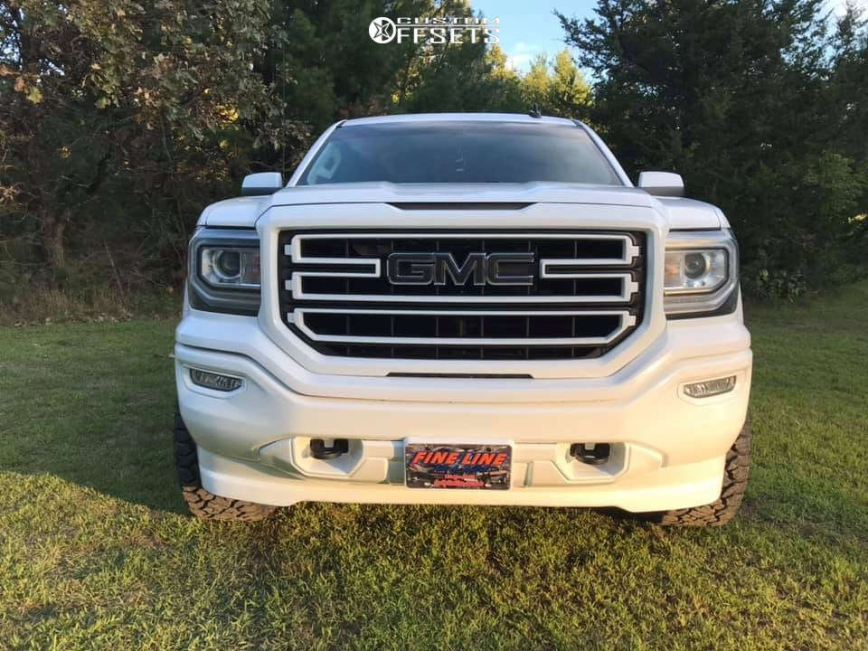 2017 GMC Sierra 1500 with 20x12 -44 TIS 544 and 33/12.5R20 Kenda Klever ...
