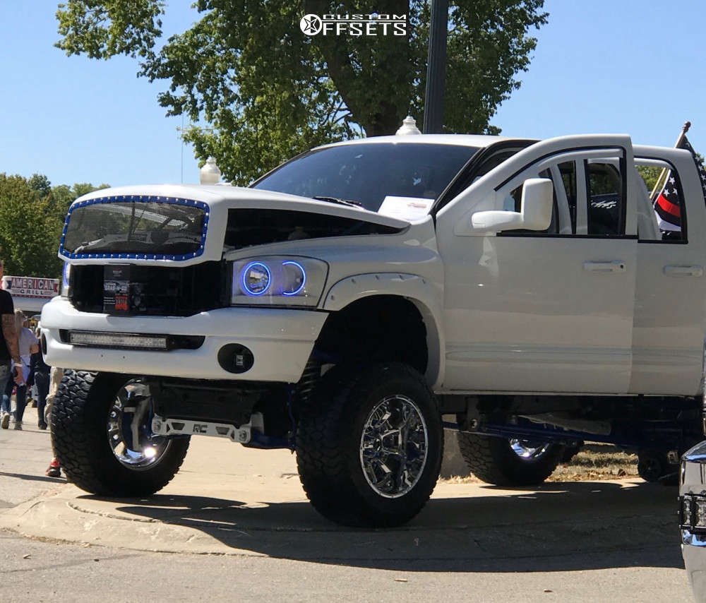 2007 Dodge Ram 1500 with 20x12 -44 Vision Bomb and 37/12.5R20 AMP Mud ...