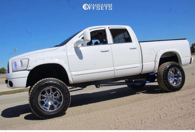 2007 Dodge Ram 1500 with 20x12 -44 Vision Bomb and 37/12.5R20 AMP Mud ...