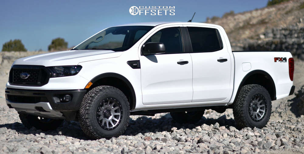 2020 Ford Ranger with 17x8.5 25 Icon Alloys Compression and 265/70R17 ...