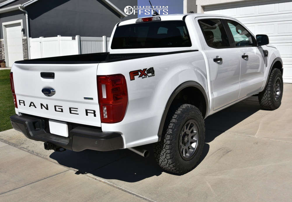 2020 Ford Ranger with 17x8.5 25 Icon Alloys Compression and 265/70R17 ...