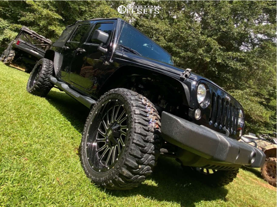 2014 Jeep Wrangler JK with 22x10 -25 Hardrock Overdrive and 33/12.5R22 ...