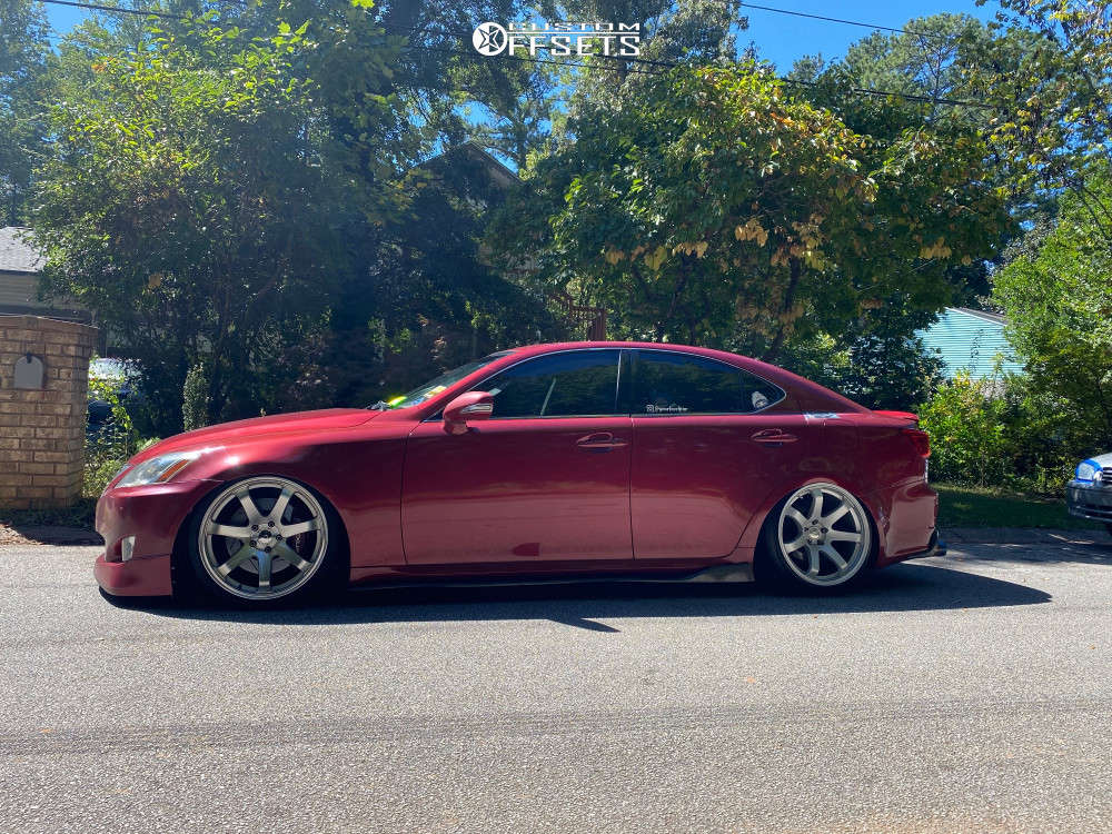 2009 Lexus IS250 with 19x9.5 15 Square Wheels G8 and 225/35R19 Achilles ...