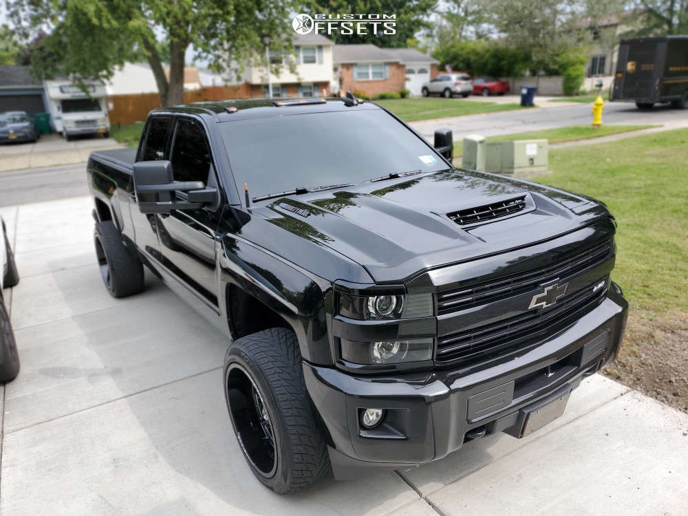 2016 Chevrolet Silverado 2500 HD with 22x12 -44 Dropstars 655bm and 305 ...