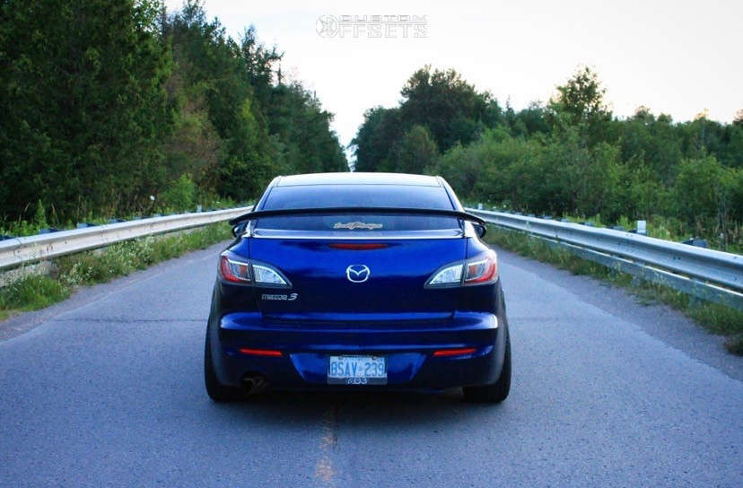 2013 Mazda 3 with 17x9.5 20 ESR Sr06 and 245/40R17 Starfire Wr and ...