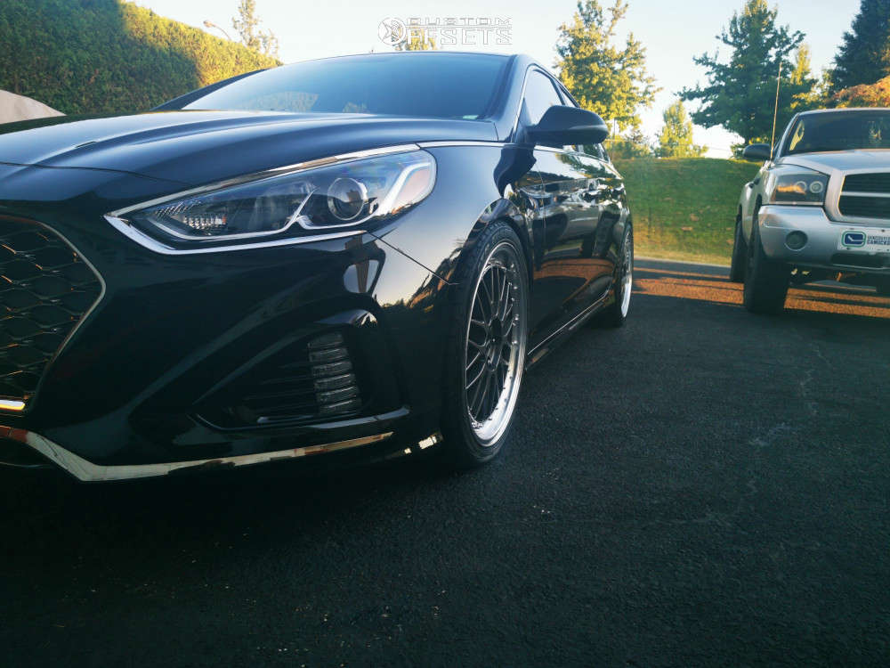 2018 Hyundai Sonata with 20x8.5 35 Fast Wheels Victory and 245/35R20 ...