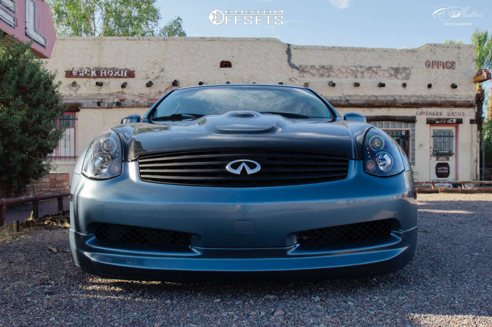 2005 INFINITI G35 with 18x8.5 35 Aodhan Ah02 and 245/40R18 Nitto Nt555 ...
