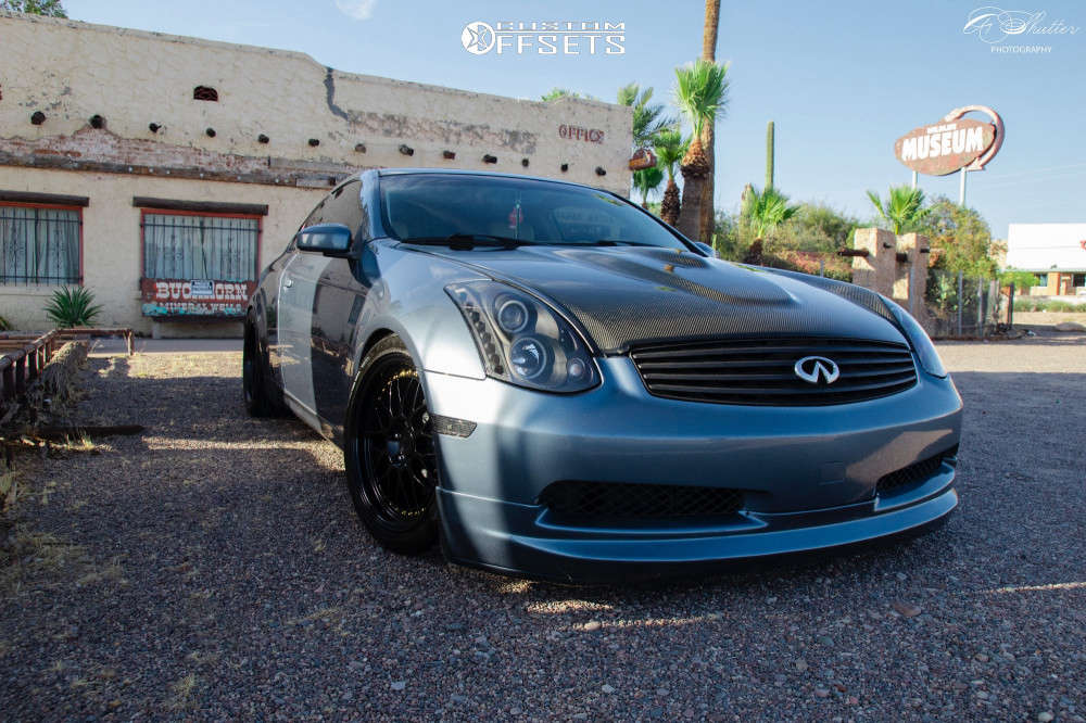2005 INFINITI G35 with 18x8.5 35 Aodhan Ah02 and 245/40R18 Nitto Nt555 ...