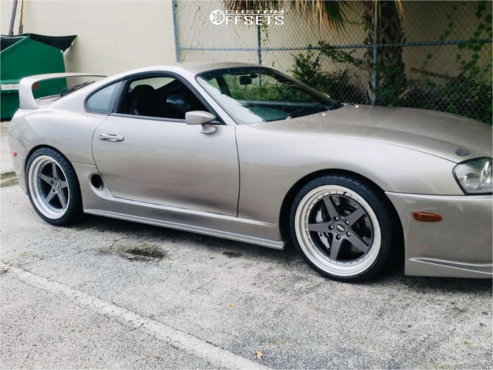 1995 Toyota Supra with 19x10.5 22 ESR Cs5 and 255/35R19 Michelin Pilot ...