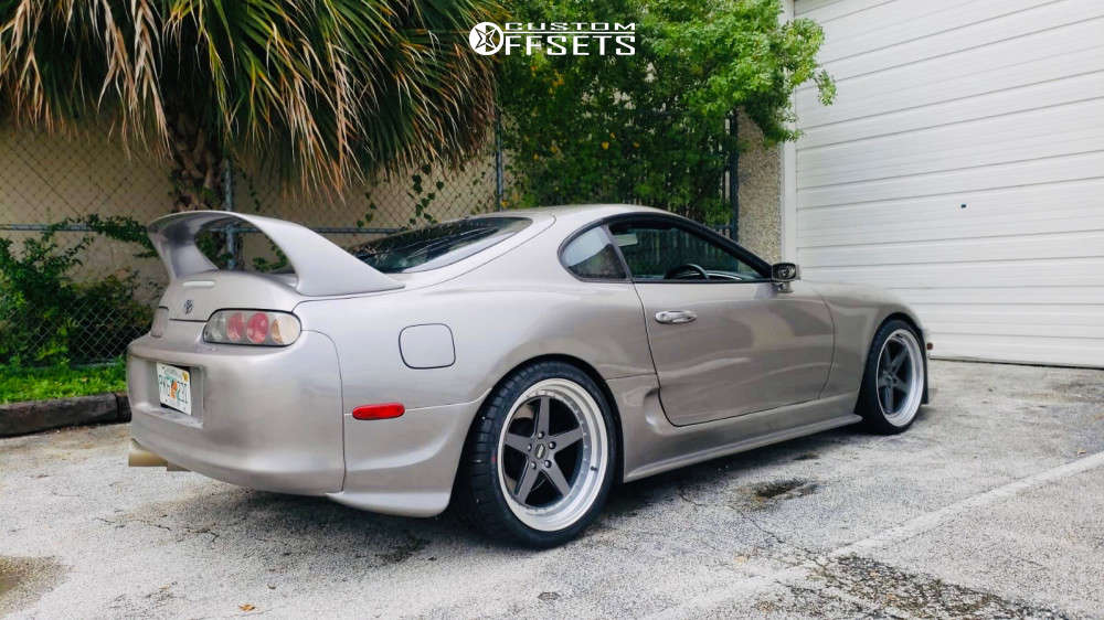 1995 Toyota Supra with 19x10.5 22 ESR Cs5 and 255/35R19 Michelin Pilot ...