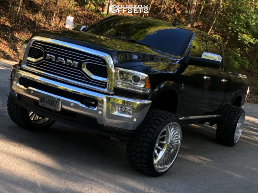 2018 Ram 2500 with 24x14 -73 American Force Nemesis Sfcc and 33/14.5R24 ...