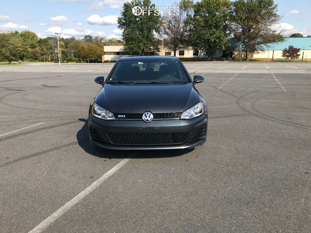 2017 Volkswagen GTI with 18x8.5 43 Konig Ampliform and 225/40R18 ...