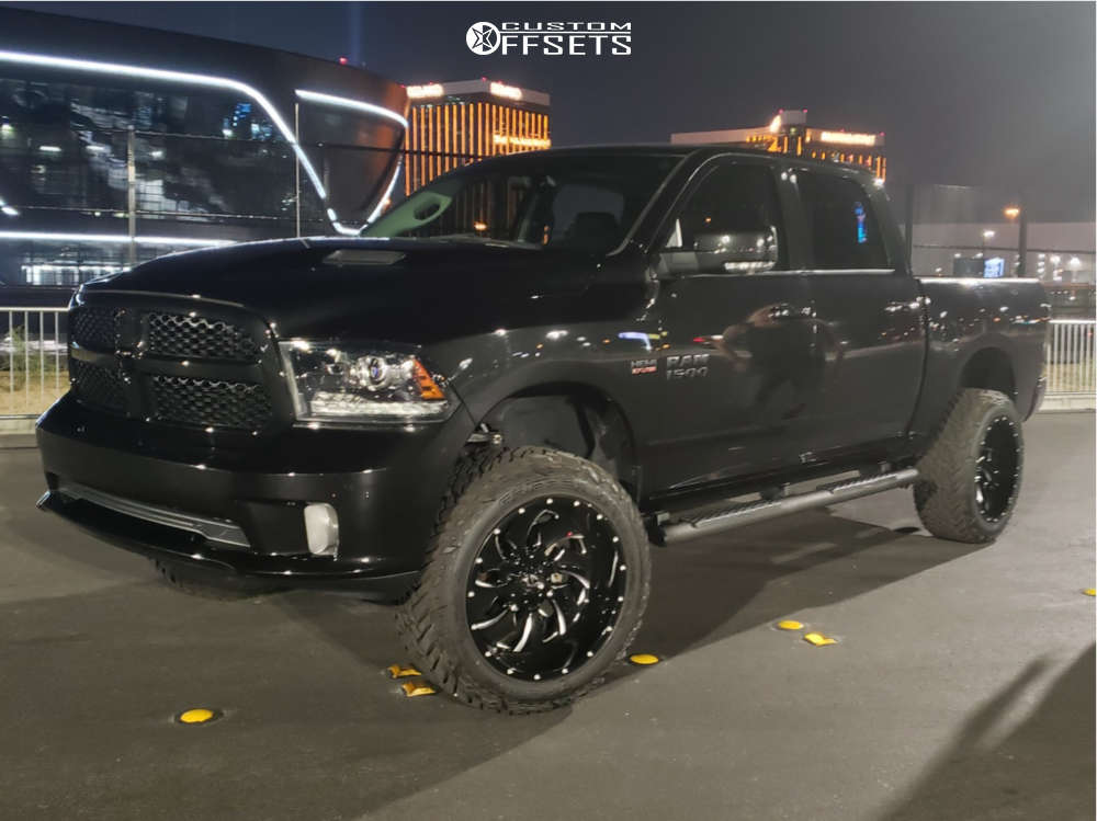 2018 Ram 1500 with 22x12 -40 Fuel Cleaver and 35/12.5R22 Fuel Gripper M ...