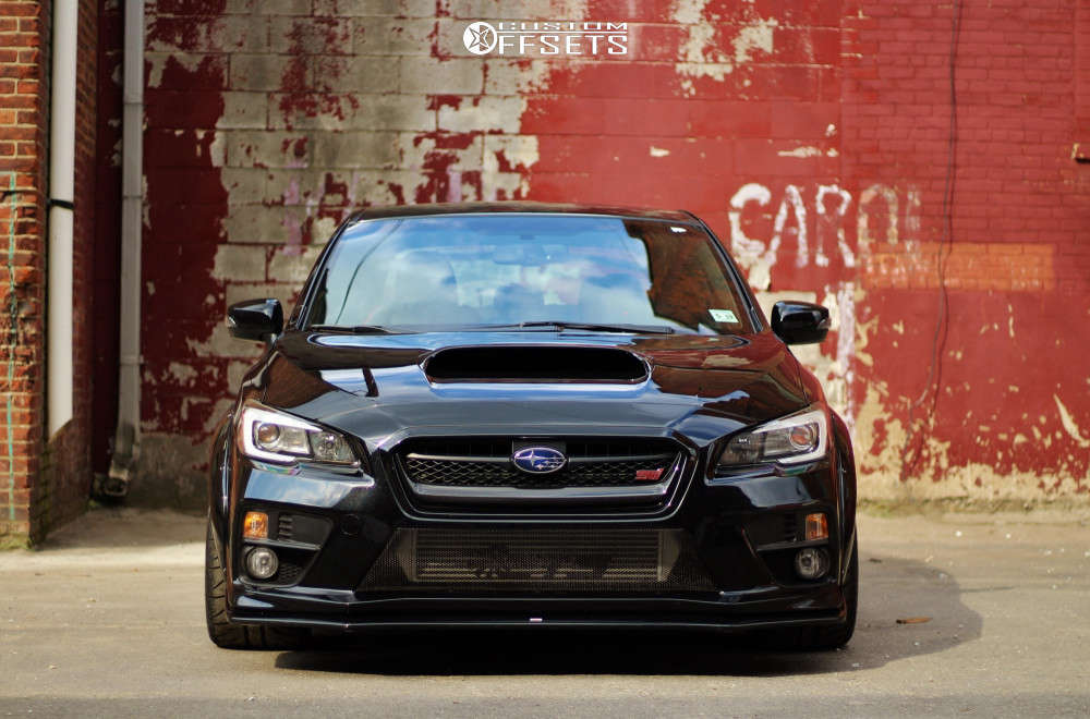 2015 Subaru WRX STI with 18x10.5 15 Volk TE37V Mark-II and 285/30R18 ...