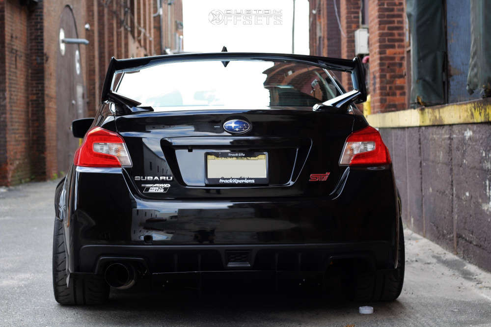 2015 Subaru WRX STI with 18x10.5 15 Volk TE37V Mark-II and 285/30R18 ...