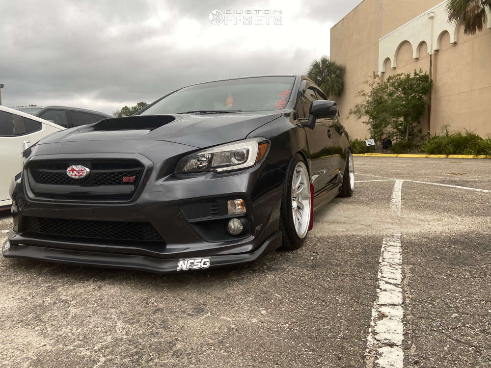 2016 Subaru WRX STI with 18x9.5 30 Aodhan Ds02 and 245/40R18 Nitto Neo ...