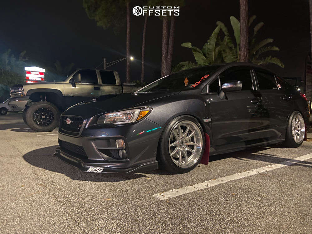 2016 Subaru WRX STI with 18x9.5 30 Aodhan Ds02 and 245/40R18 Nitto Neo ...