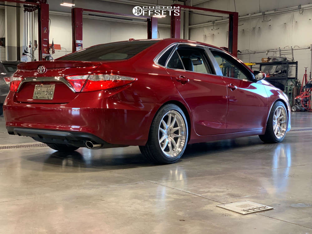 2015 Toyota Camry with 18x8.5 35 Aodhan Ds02 and 235/45R18 Michelin ...