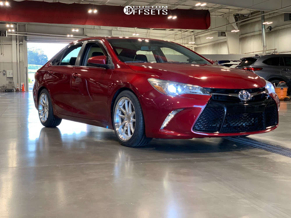 2015 Toyota Camry with 18x8.5 35 Aodhan Ds02 and 235/45R18 Michelin ...