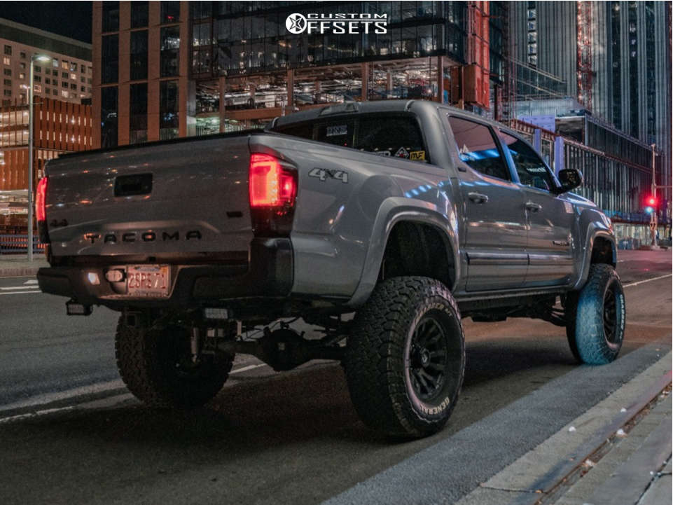 2016 Toyota Tacoma with 16x8 1 Fuel Blitz and 35/12.5R16 General Atx ...