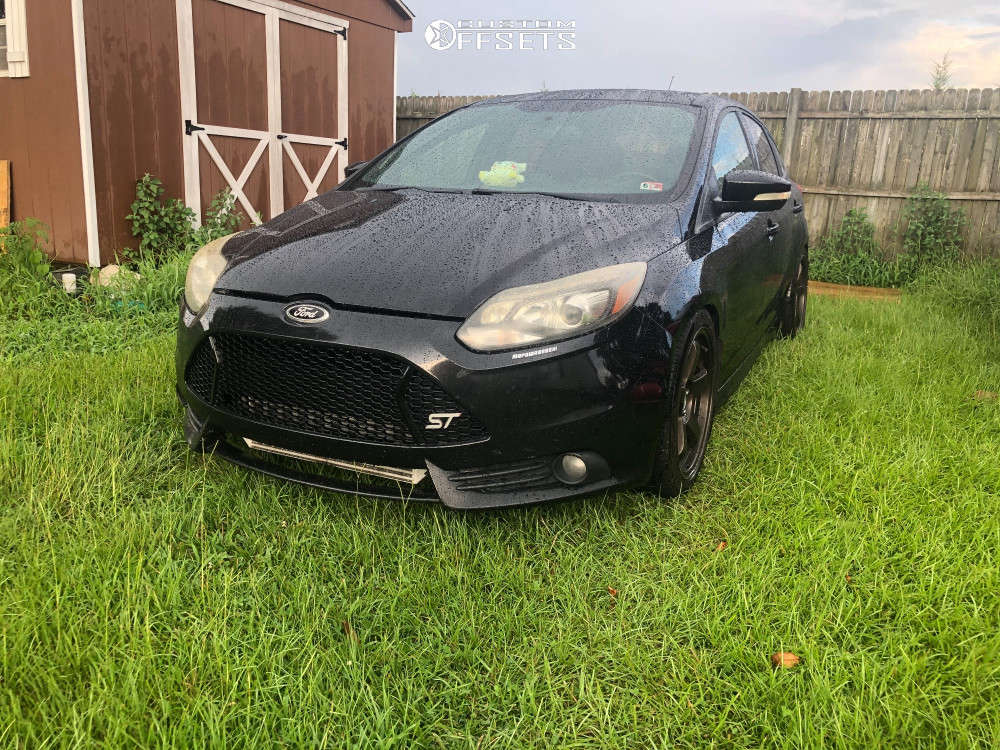 2013 Ford Focus with 18x8 35 NS Ns1507 and 245/40R18 Black Lion ...