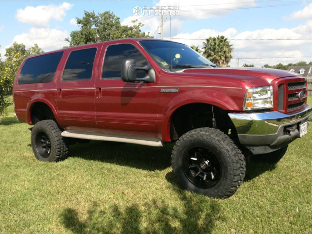 2001 Ford Excursion with 20x10 -25 Vision Bomb and 37/12.5R20 Federal ...