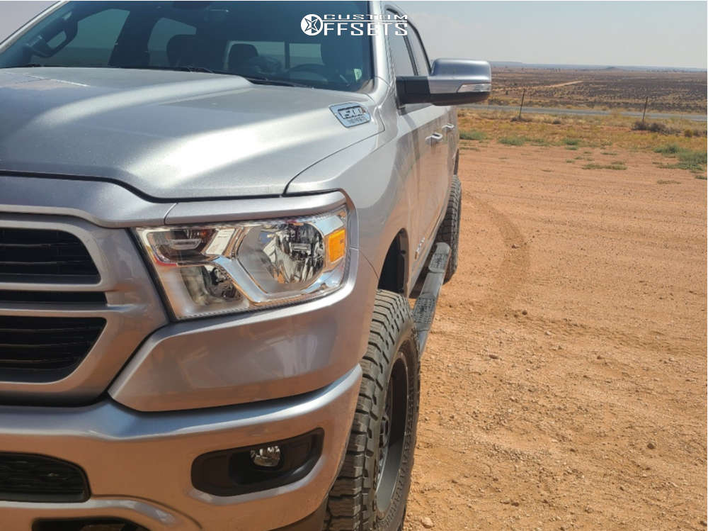 2020 Ram 1500 with 18x9 -12 Vision Rocker and 275/65R18 Falken Wildpeak ...