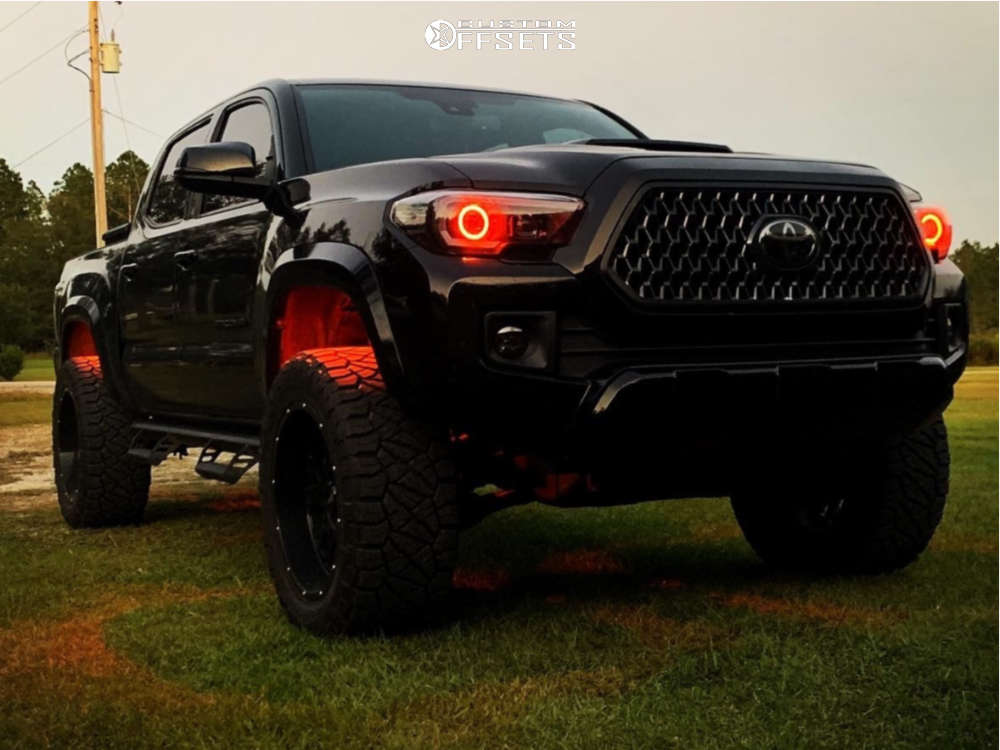2018 Toyota Tacoma with 20x10 -25 Vision Rocker and 295/55R20 Nitto ...