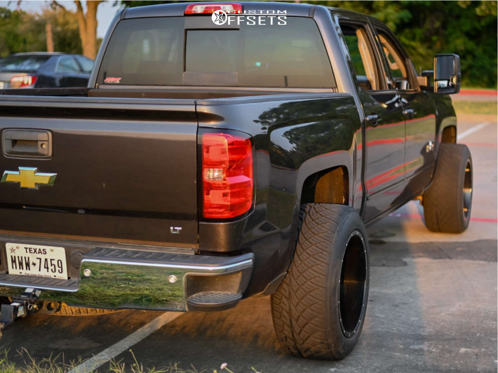 2015 Chevrolet C1500 with 20x12 -44 Hardrock Crusher and 305/50R20 ...