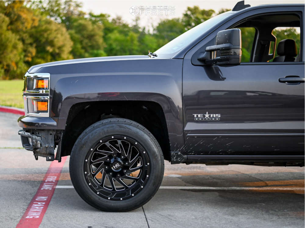 2015 Chevrolet C1500 with 20x12 -44 Hardrock Crusher and 305/50R20 ...