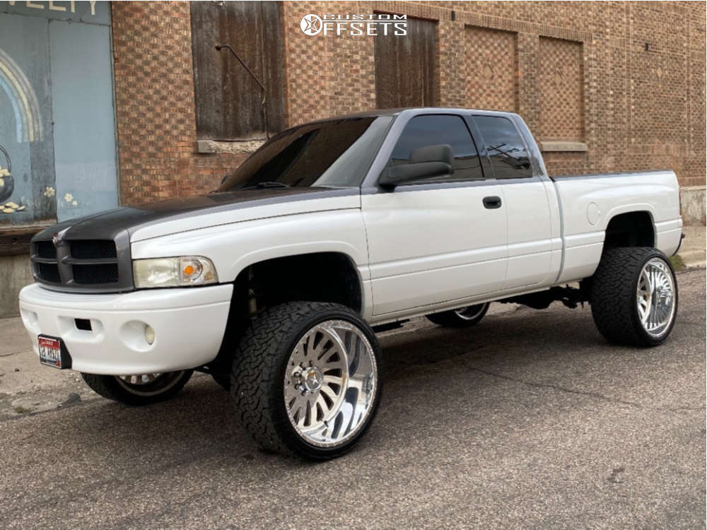 2002 Dodge Ram 2500 with 24x14 -73 American Force Octane and 33/14.5R24 ...