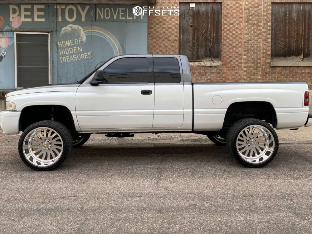 2002 Dodge Ram 2500 with 24x14 -73 American Force Octane and 33/14.5R24 ...