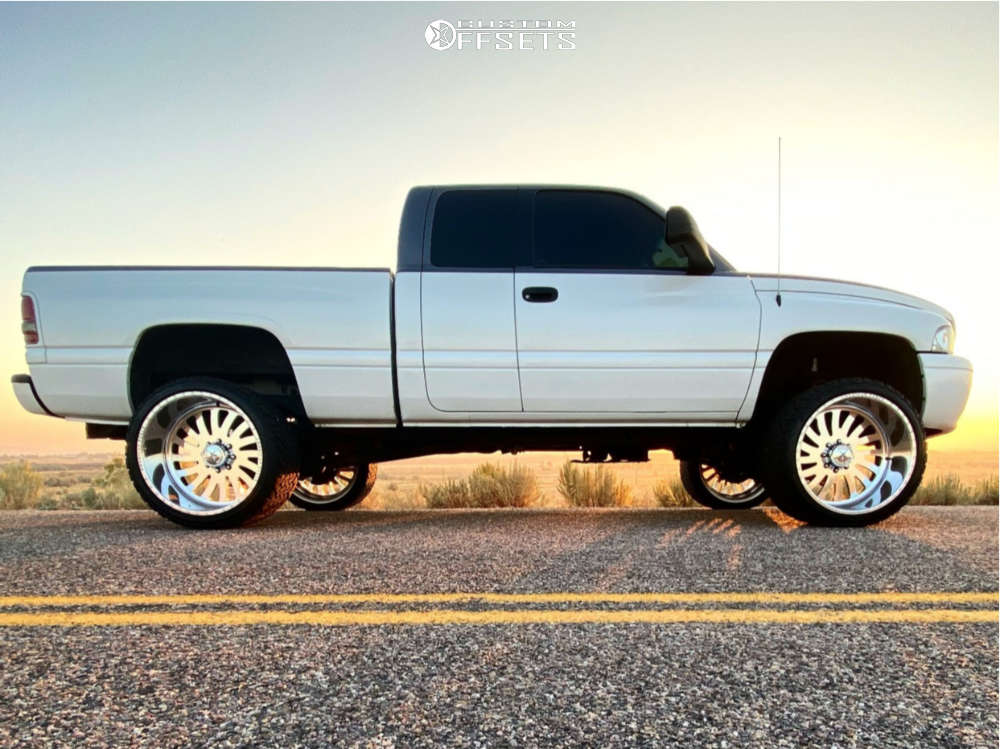 2002 Dodge Ram 2500 with 24x14 -73 American Force Octane and 33/14.5R24 ...