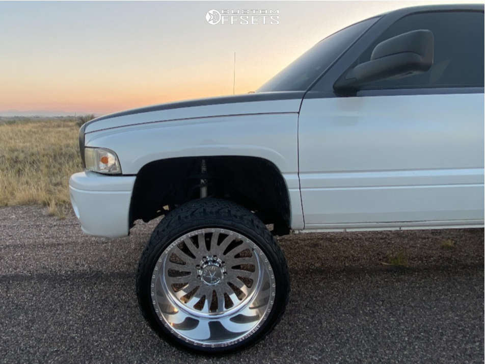 2002 Dodge Ram 2500 with 24x14 -73 American Force Octane and 33/14.5R24 ...