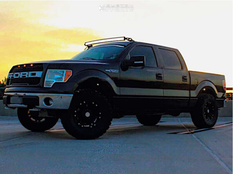 2011 Ford F-150 with 17x9 -12 KMC Monster XD and 35/12.5R17 Nitto Mud ...