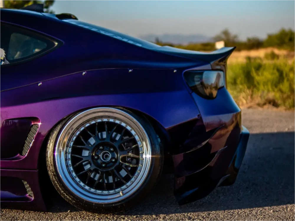 2017 Subaru BRZ with 18x9.5 -8 Work Meister M1 3p and 215/40R18 ...