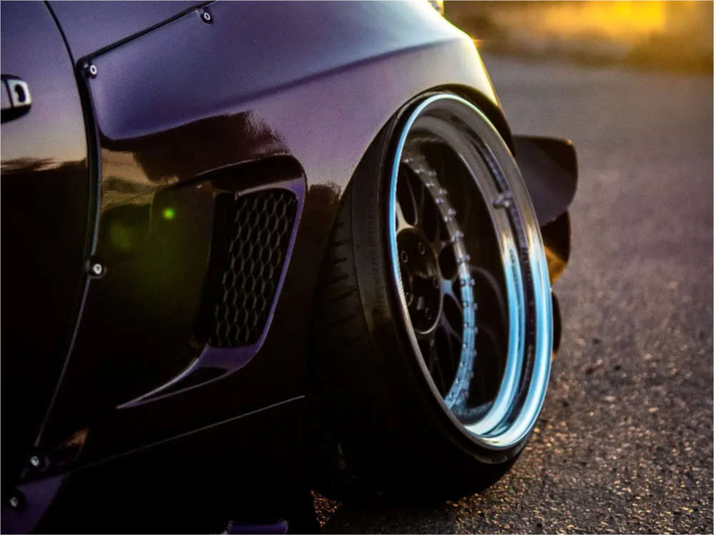 2017 Subaru BRZ with 18x9.5 -8 Work Meister M1 3p and 215/40R18 ...