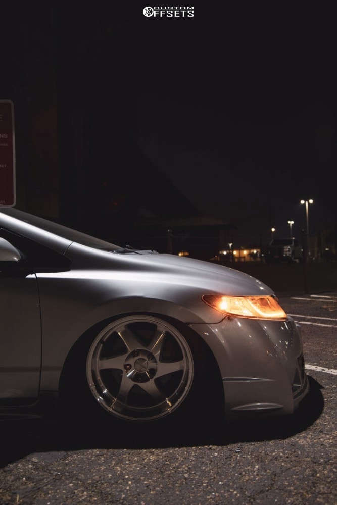 2007 Honda Civic with 17x9 20 Ryver Sawblade and 205/40R17 Nankang Ns ...